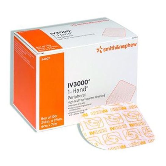 Smith & Nephew IV3000 1-Hand Transparent Dressing 4007 | DME-Direct